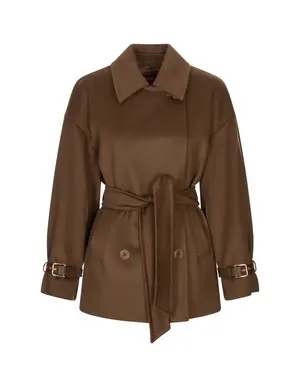 Max Mara Double-breasted Belted Waist Coat