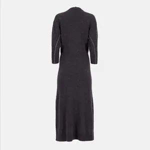 Rabanne Layered Knitted Midi Dress