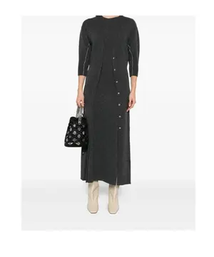Rabanne Layered Knitted Midi Dress