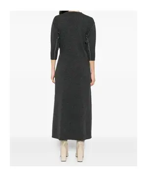 Rabanne Layered Knitted Midi Dress