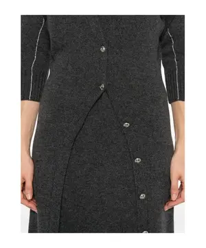 Rabanne Layered Knitted Midi Dress