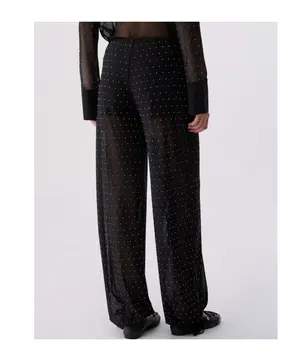 Liu Jo Embellished Tulle Casual Trousers