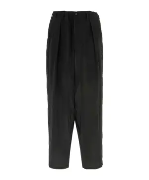 Yohji Yamamoto 1 Tuck Relaxed Pants - Black