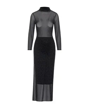 Liu Jo Rhinestone Tulle Dress