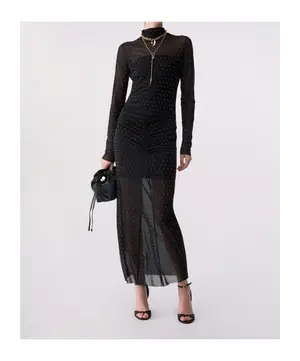 Liu Jo Rhinestone Tulle Dress