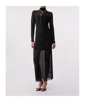 Liu Jo Rhinestone Tulle Dress