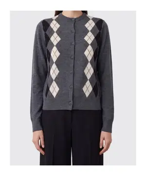 SEMICOUTURE Semi Couture Belle Argyle Knit Cardigan