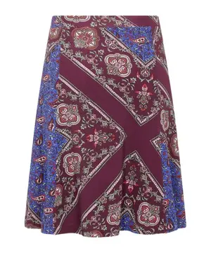 Rabanne Paisley-print Button-up Skirt