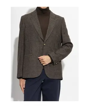 Paul Smith Check Wool Patch-pocket Buggy-lined Blazer