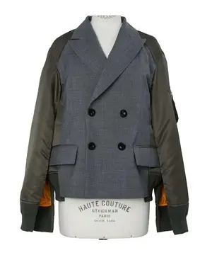 Sacai Suiting X Nylon Twill Jacket