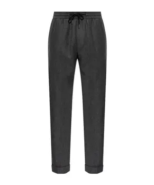 Paul Smith Drawstring-waist Pleated Trousers - Grey