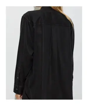 Paul Smith Tie-neck Oversized Shirt
