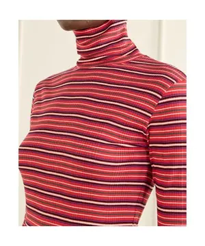 Dries Van Noten Ribbed Cotton Turtleneck T-shirt