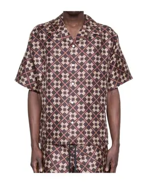 Amiri Embroidered Crystal Detail Shirt - No