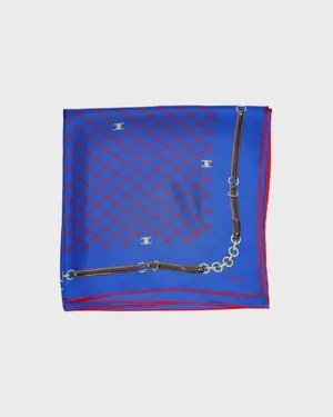Celine Patterned Silk Scarf