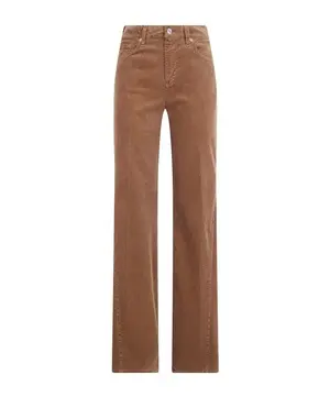 7 For All Mankind Lotta Corduroy-effect Trousers - Brown
