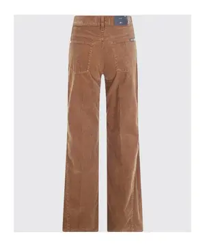 7 For All Mankind Lotta Corduroy-effect Trousers - Brown