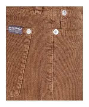 7 For All Mankind Lotta Corduroy-effect Trousers - Brown