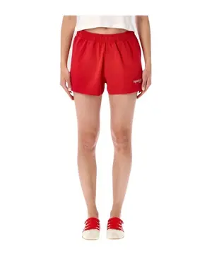 SPORTY  RICH Sporty Rich Modern Disco Logo Shorts - Red