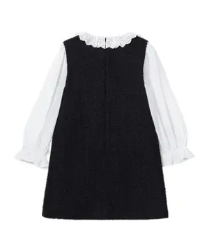 SELF-PORTRAIT Boucle Lace Frill Dress