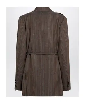 Dries Van Noten Embellished Belted Blazer