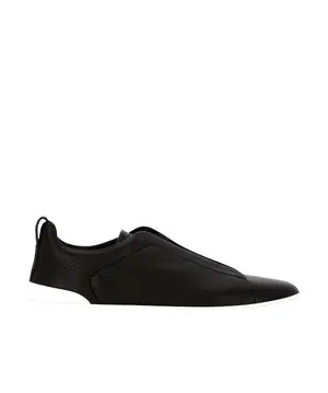 Zegna Round-toe Casual Shoes - Black