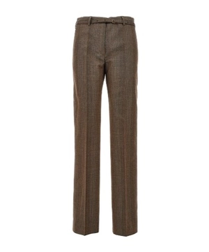 Dries Van Noten Casual Trousers With Belt Loops - Brown