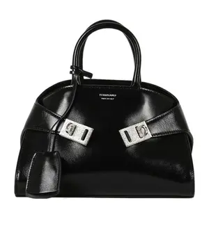 FERRAGAMO Hug Shoulder Bag - Black
