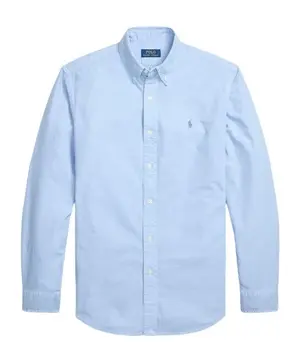Polo Ralph Lauren Long-sleeve Cotton Shirt - Light Blue
