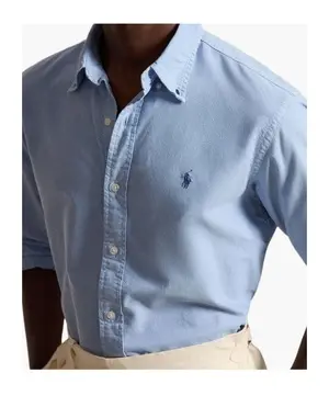 Polo Ralph Lauren Long-sleeve Cotton Shirt - Light Blue