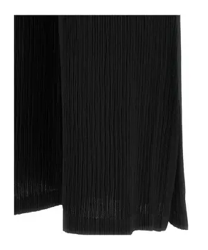 Issey Miyake Hatching Pleated Cropped Pants