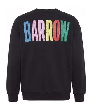 BARROW Printed Crew-neck Sweatshirt