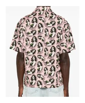 Palm Angels Graphic-print Short-sleeve Shirt - Pink