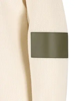 Loewe Contrast-trim Wool Sweater - White