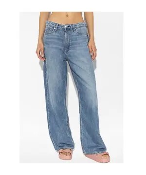 Rag & Bone Rag Bone Logan High-rise Wide-leg Jeans - Blue