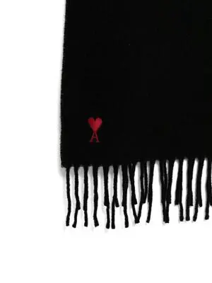 AMI Paris De Coeur Wool Scarf - Multicolor