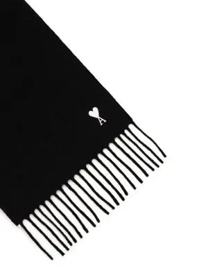 AMI Paris De Coeur Wool Scarf - Multicolor