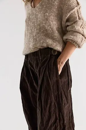 Free People Augusta Velvet Trousers
