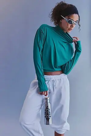 Free People Love To Move Long Sleeve - Green Frost
