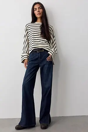 Free People We The Free Encore High-rise Flare Jeans
