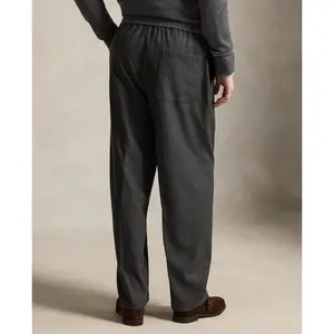 Ralph Lauren Relaxed Fit Wool Easy Pant - Charcoal