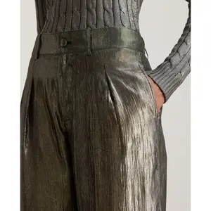 Ralph Lauren Paisley Metallic Crinkle Jogger Pant