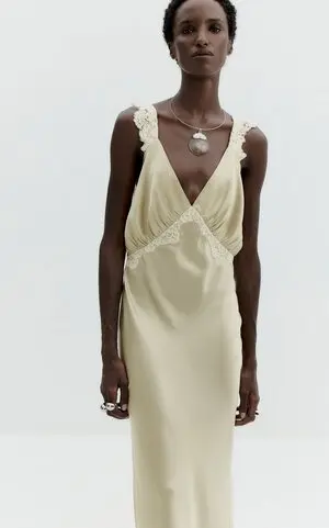 DE LA VALI Lucerina Silk-blend Maxi Dress