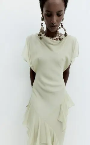 DE LA VALI Cassara Ruffled Maxi Dress