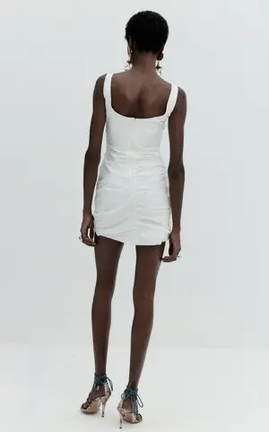 DE LA VALI Rosavelle Cotton-blend Mini Dress