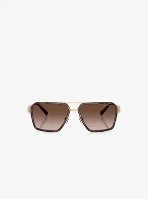 Michael Kors Oxford Sunglasses In By - Gold