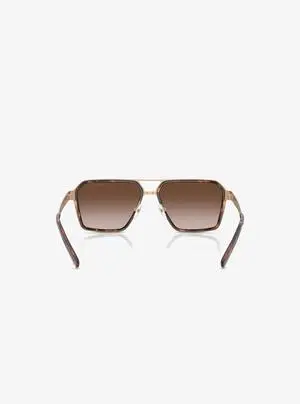 Michael Kors Oxford Sunglasses In By - Gold