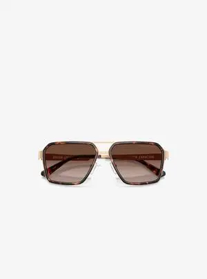 Michael Kors Oxford Sunglasses In By - Gold