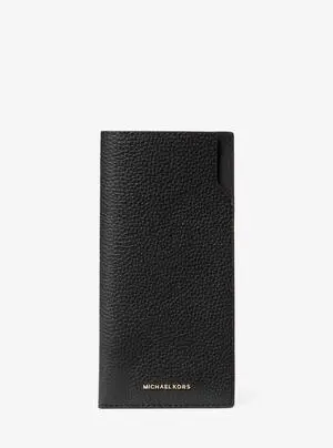 Michael Kors Jet Set Pebbled Leather Sunglass Case In By - Black