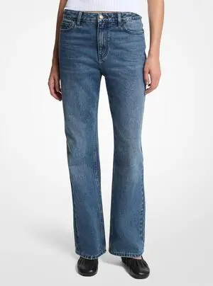Michael Kors Alice Mid-rise Denim Jeans - Blue